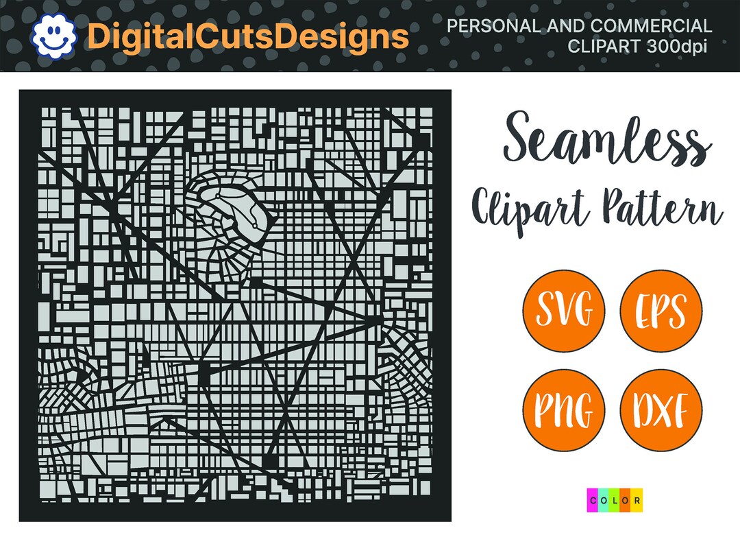 Map Pattern for Urban Digital Paper From a Repeating Pattern for Urban ...