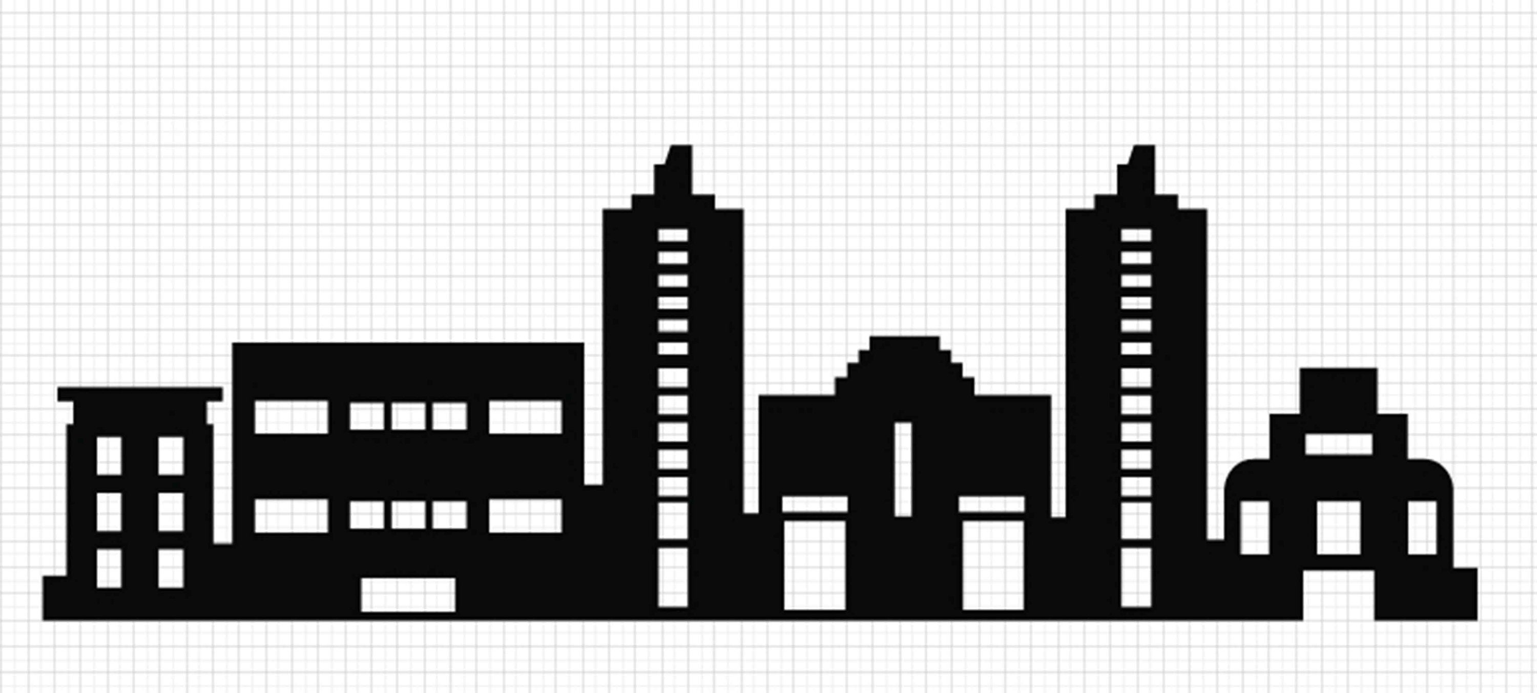 Superhero Buildings Block Clipart and Skyline City Buildings - Etsy