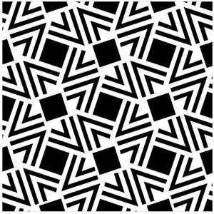 Seamless Geometric Pattern Silhouette of a Geometric Clipart Silhouette ...