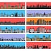 City Clipart Superhero Buildings Skyline Block Clipart and - Etsy