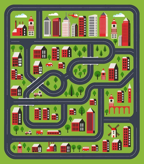 Mapas De Calles Sencillos Para Niños Para Imprimir