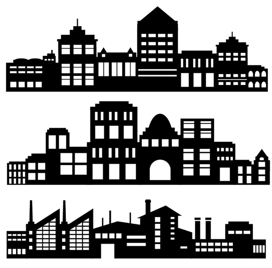 Building Silhouette Vector