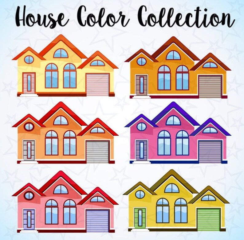 Buildings Clipart House Clipart Building Clipart City | Etsy