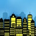 City Skyline Clipart, Superhero Buildings, and Building City Silhouette ...