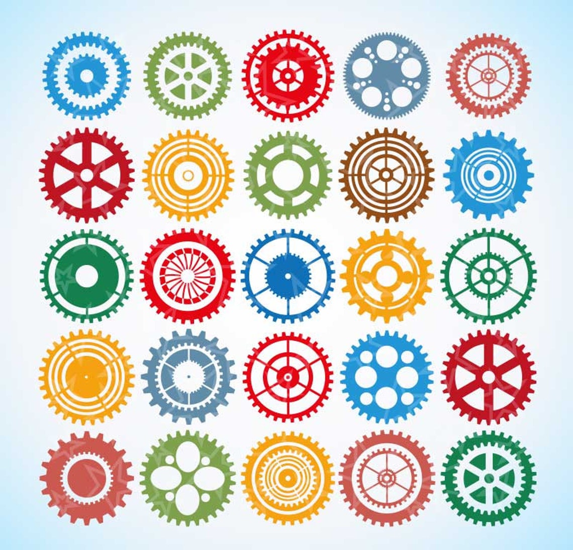 Gear Clipart Steampunk Clipart Digital Gears Cogwheels - Etsy