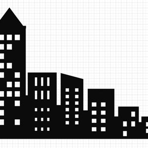 Clipart City Skyline, Superhero Buildings, Block Clipart, Buildings PNG ...