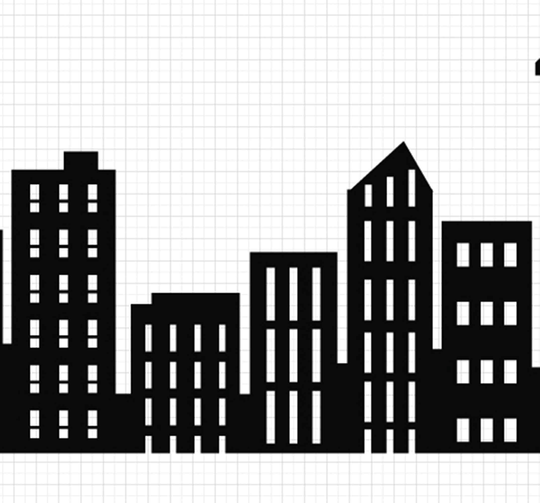 Skyline City Clipart Superhero Buildings Block Clipart and - Etsy Australia