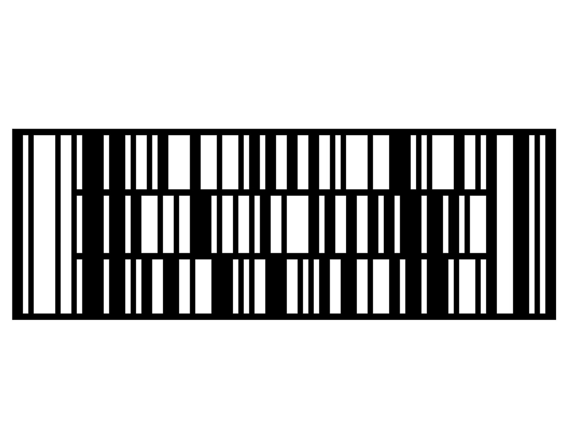 Set of Abstract Barcode Bar Code Templates of Scanner Digital | Etsy