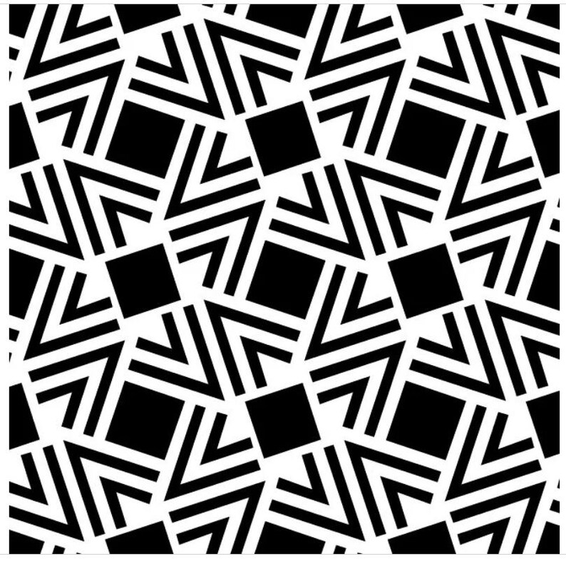 Seamless Geometric Pattern Silhouette of a Geometric Clipart Silhouette ...