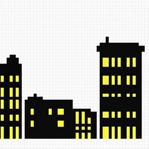 Skyline City Clipart Superhero Buildings Block Clipart and Buildings ...