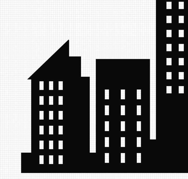 Skyline City Clipart Superhero Buildings Block Clipart and Buildings ...