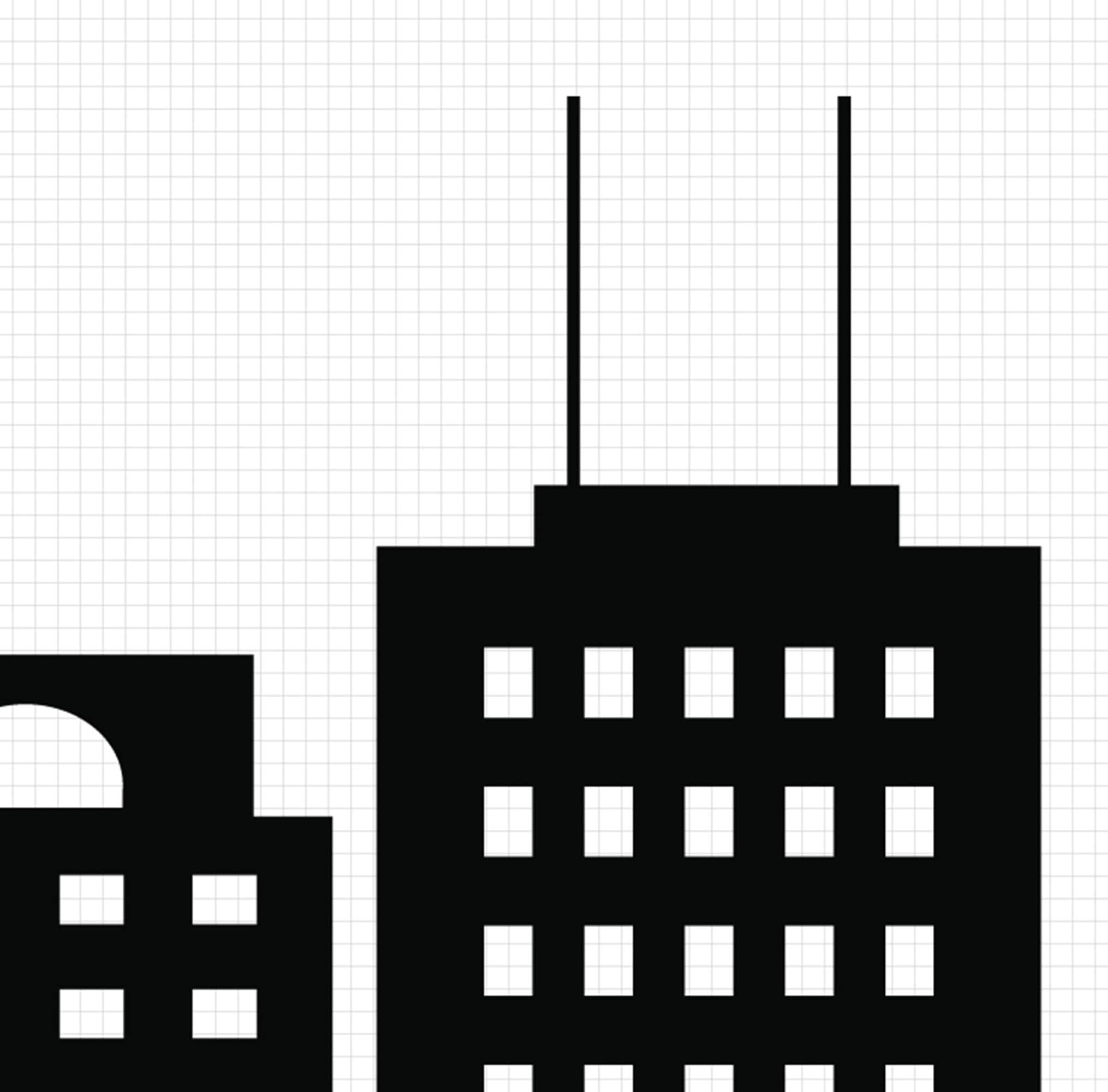 Skyline City Clipart Superhero Buildings Block Clipart and Buildings ...