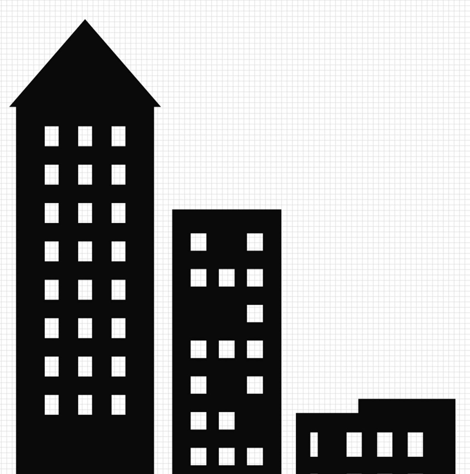 Skyline City Clipart Superhero Buildings Block Clipart and Buildings ...