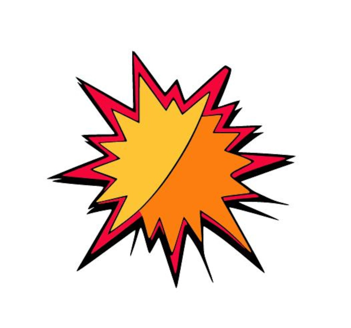 Superhero Comic Word Bubbles: SVG PNG PDF Clipart (digital Download) - Etsy