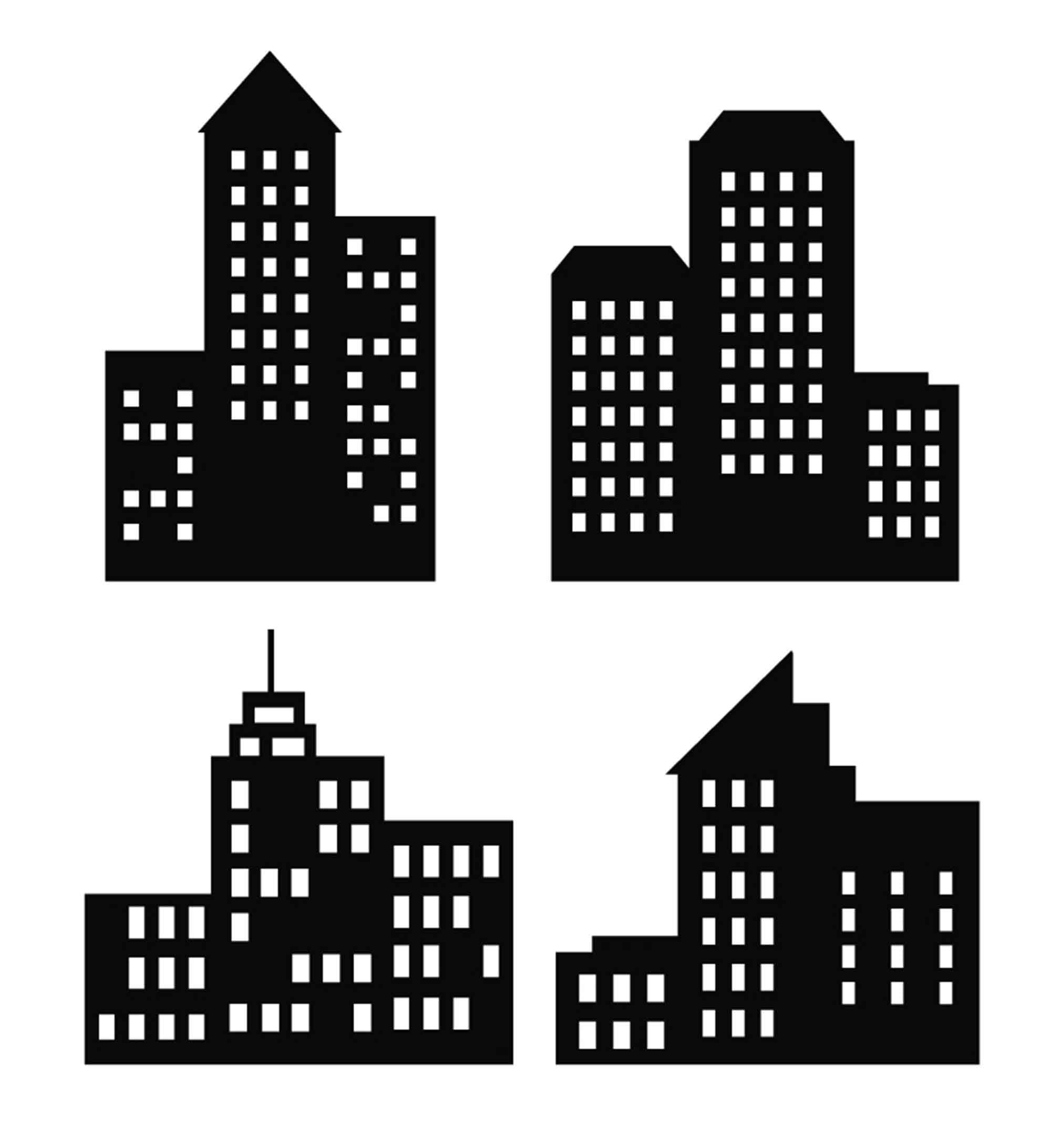 Simple Building Silhouette