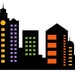 City Skyline Clipart, Superhero Buildings, and Building City Silhouette ...