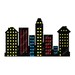 City Clipart Superhero Buildings Skyline 95,4 Feet Buildings SVG ...