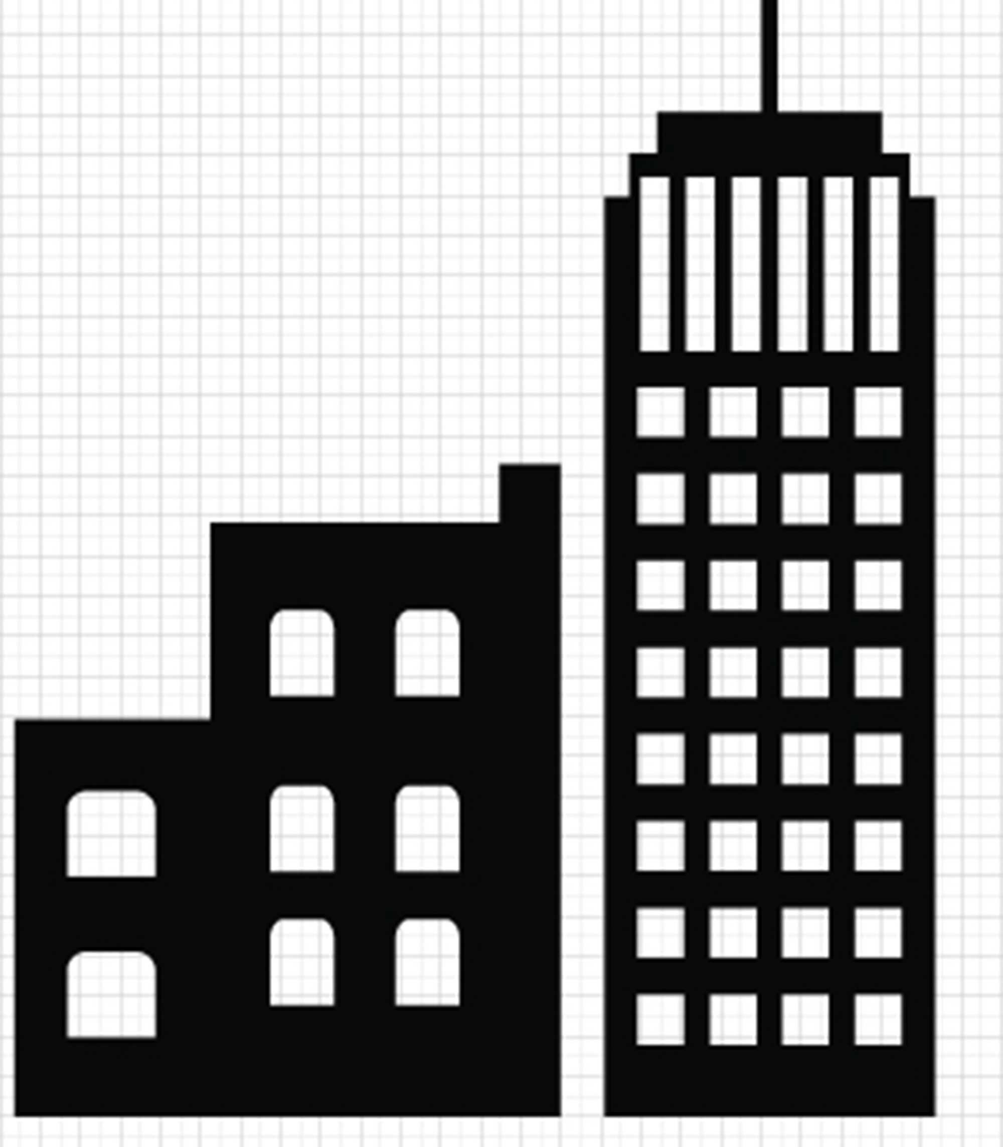 Superhero Buildings Block Clipart and Landscape Set Silhouette - Etsy ...