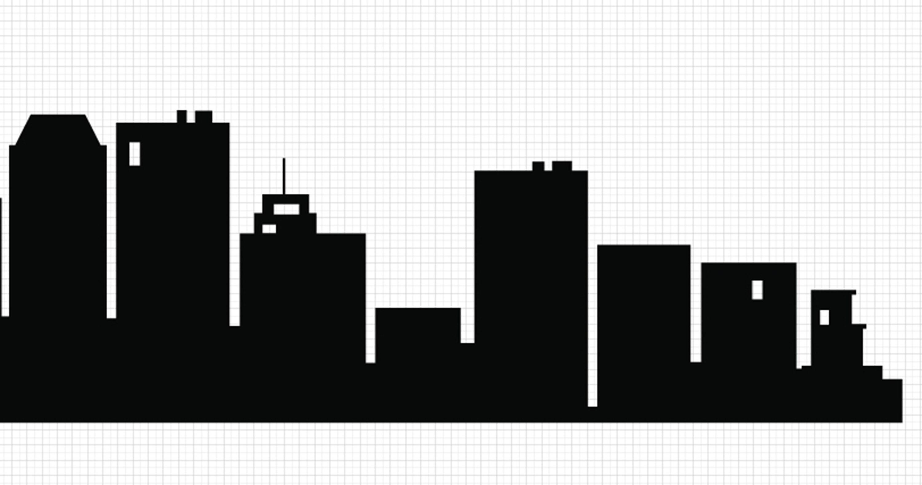 Clipart City Skyline Superhero Buildings Block Clipart - Etsy