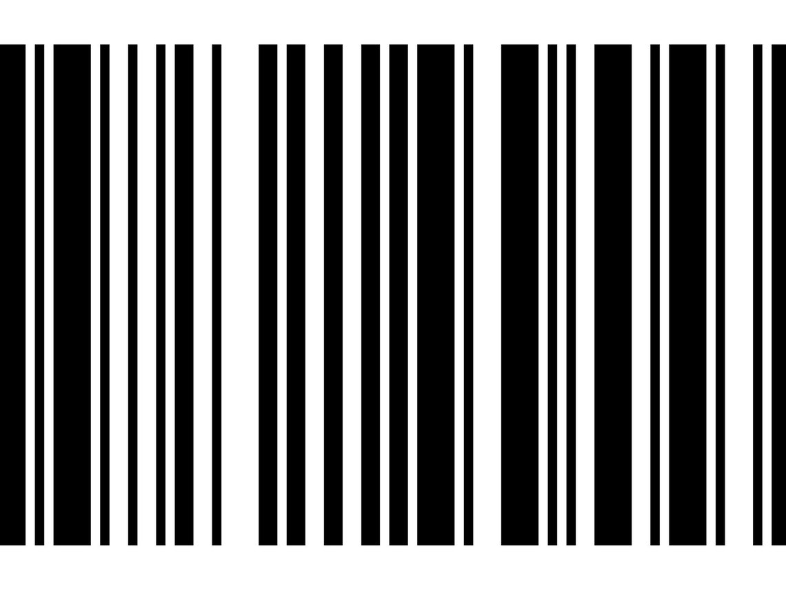 Set of Abstract Barcode Bar Code Templates of Scanner Digital | Etsy