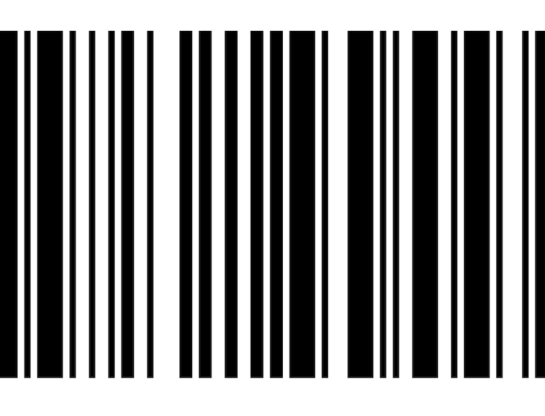 Set of Abstract Barcode Bar Code Templates of Scanner Digital | Etsy