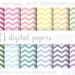 Zigzag Digital Papers Printable, Pink, White, Blush Zigzag, Weddings ...