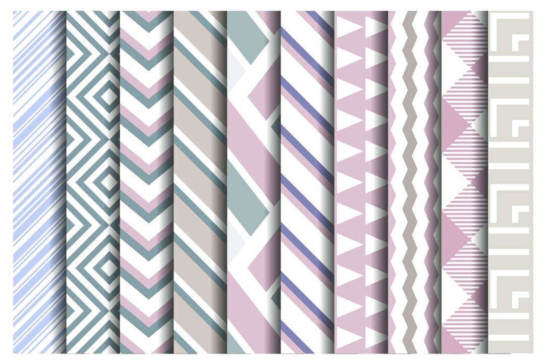 Silhouette of a Geometric Pattern Seamless Tile Pattern Pastel ...