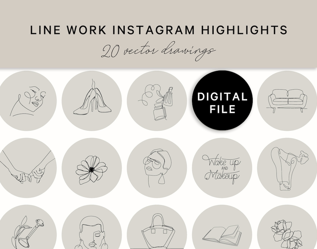 Minimal Instagram Highlight Icons, Instagram Highlight Covers, Minimal ...