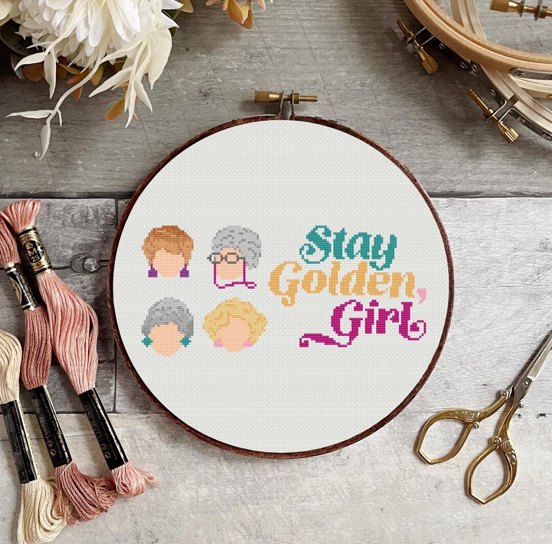 Sassy Cross Stitch, Golden Girls, Feminist Embroidery, Subversive ...