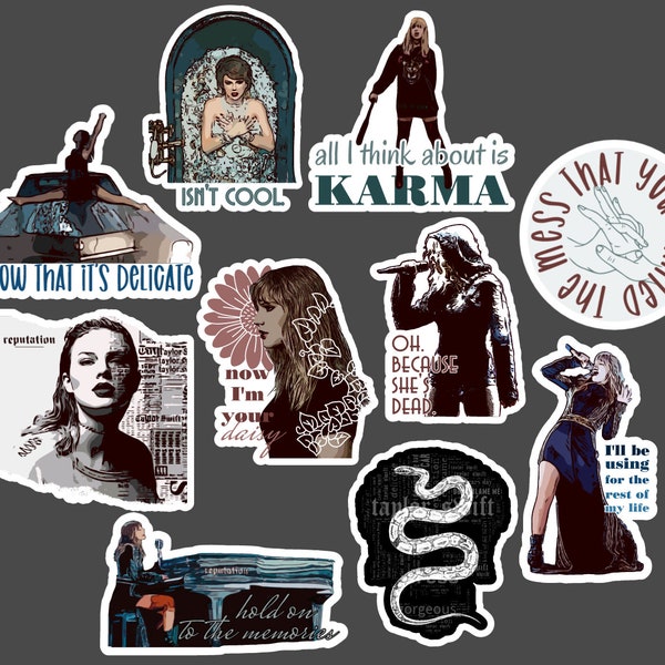 Waterproof Taylorswift Stickers - Etsy
