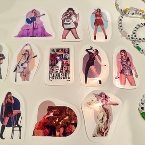 Taylor Sticker Pack Eras Tour Themed Waterproof Vinyl Stickers - Etsy ...