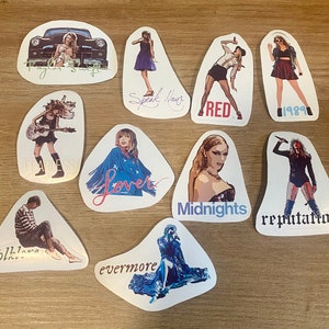 Taylor Sticker Pack Eras Themed Waterproof Vinyl Stickers - Etsy UK