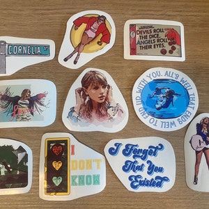 Taylor Sticker Pack | Lover Themed Waterproof Vinyl Stickers - Etsy