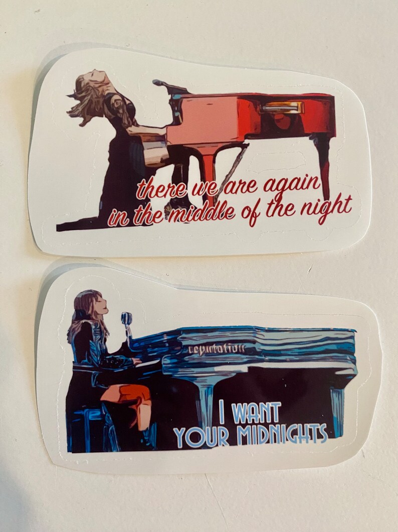 Taylor Sticker Pack Parallel Lyrics Waterproof Vinyl Stickers - Etsy