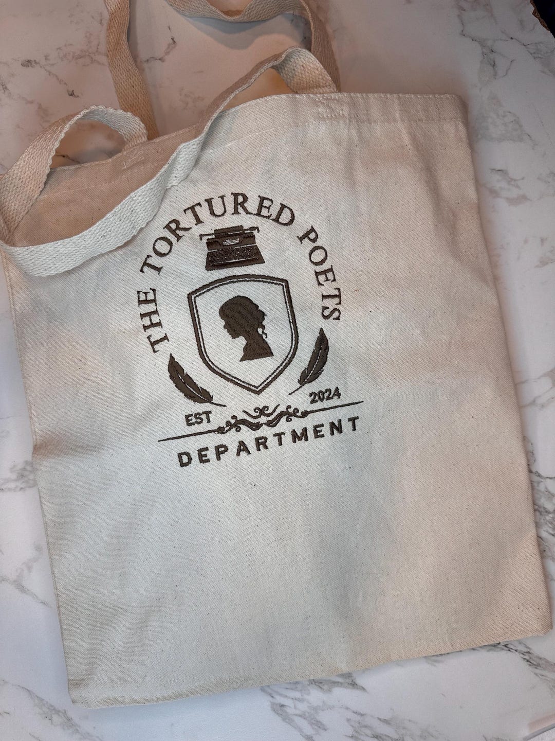 Embroidered Tote Bag Poets Taylor Album - Etsy