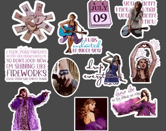 Taylor Sticker Pack Rep Waterproof Vinyl Stickers - Etsy
