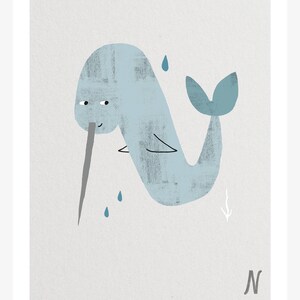 Poster Mural / ABC Kids N / ABC Poster, Animal Alphabet, Letters ...