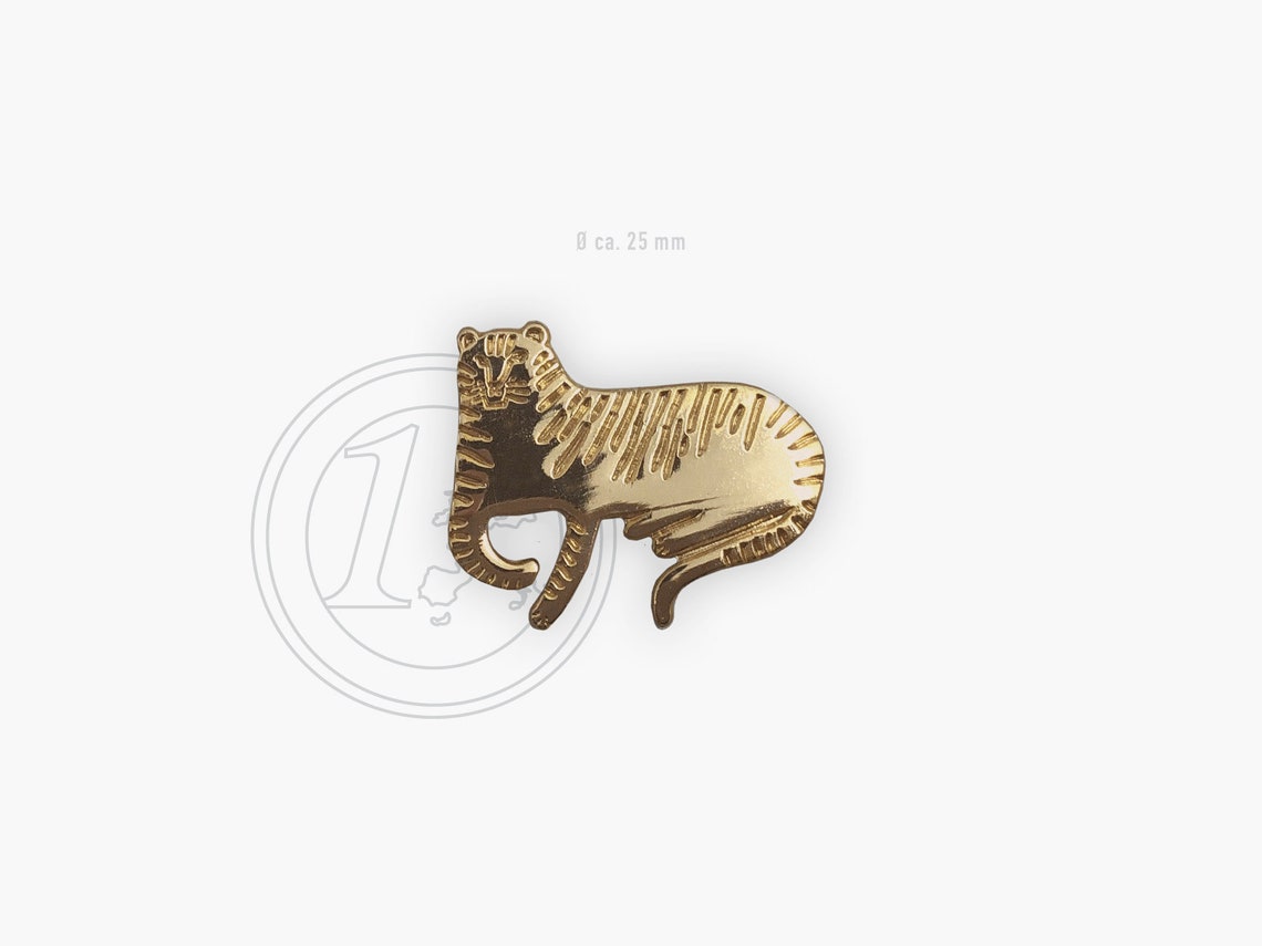 Pin / Wild Thing / Gold Tiger Badge With Card With Saying as - Etsy