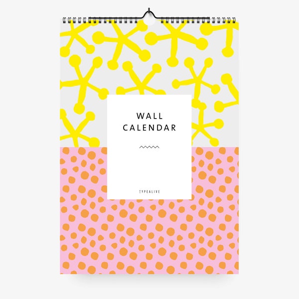 Colorful Calendar - Etsy