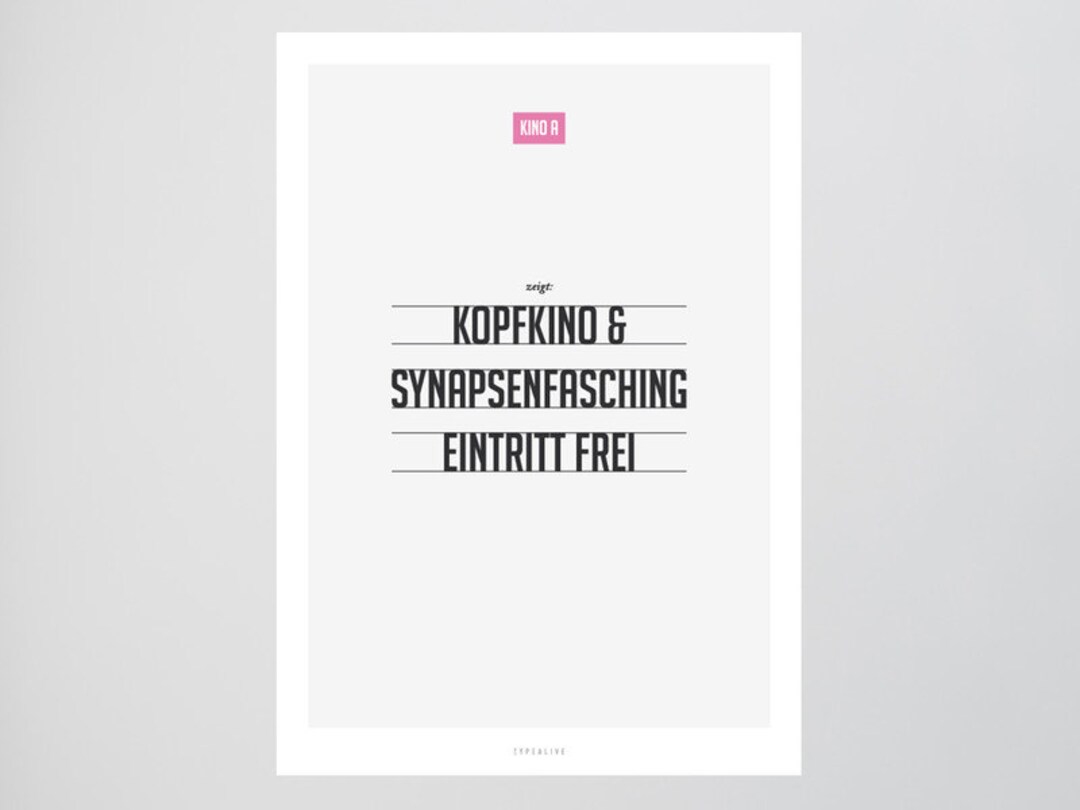 Poster Mural / Mind Cinema / Cinema, Entrance, Synapses, Living Room ...