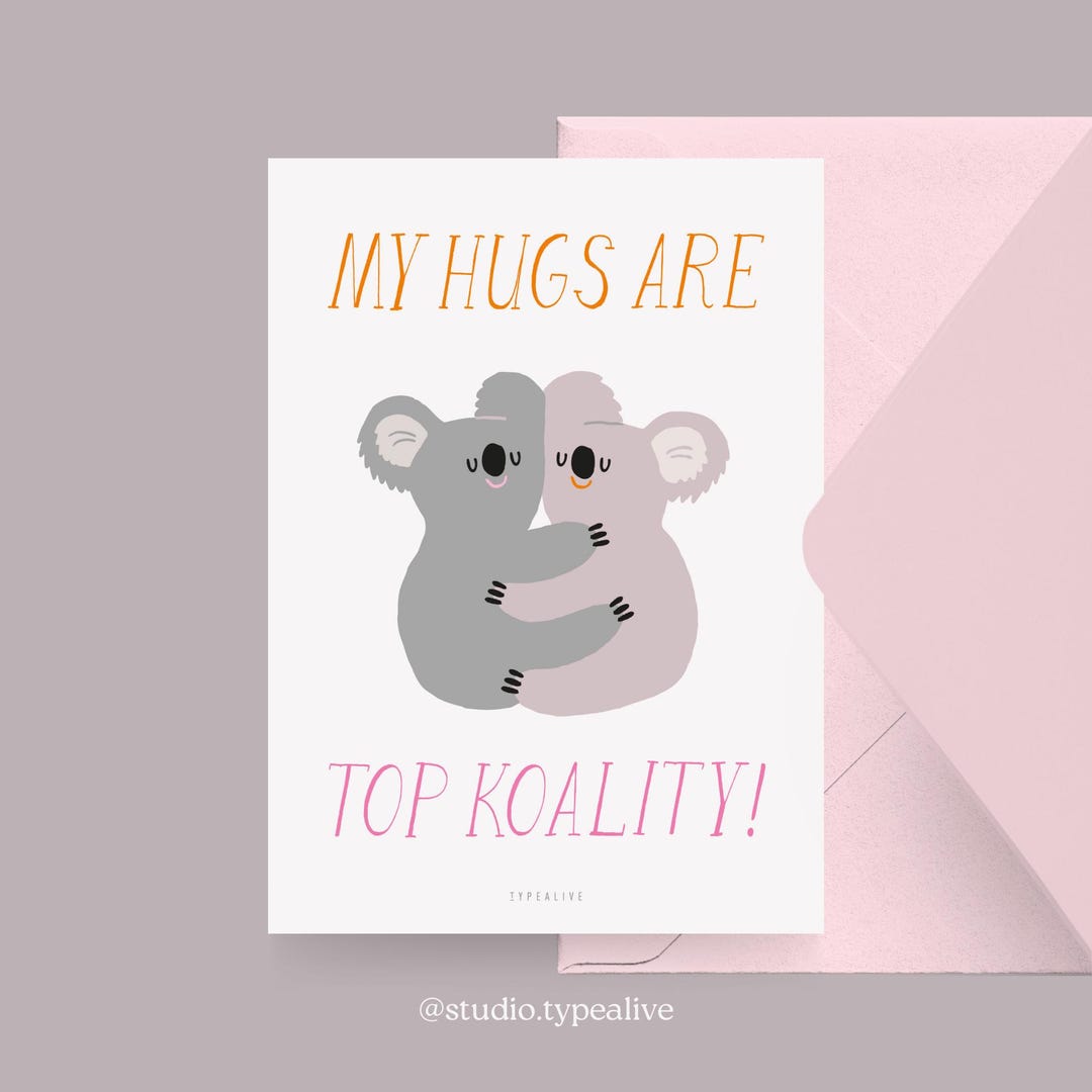 Love Card / TOP KOALITY / Funny and Beautiful Valentine's Day Card, for ...