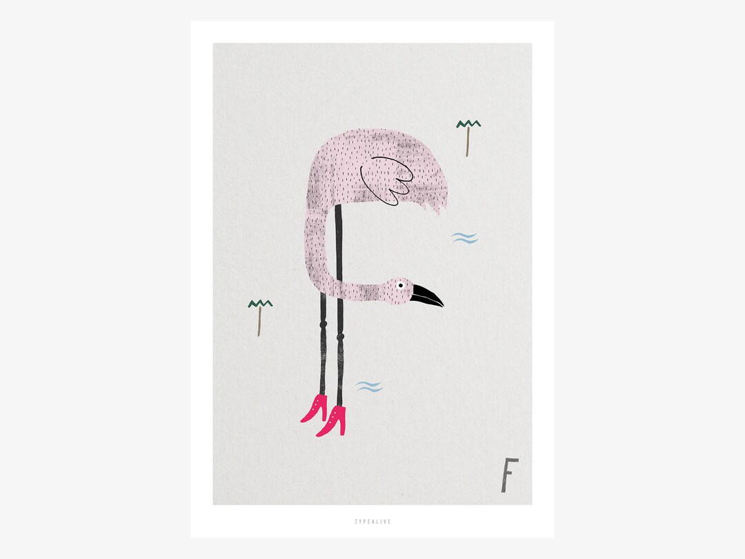 ABC Kids F / Alphabet, ABC Poster, Animal Alphabet, Letter, Children ...