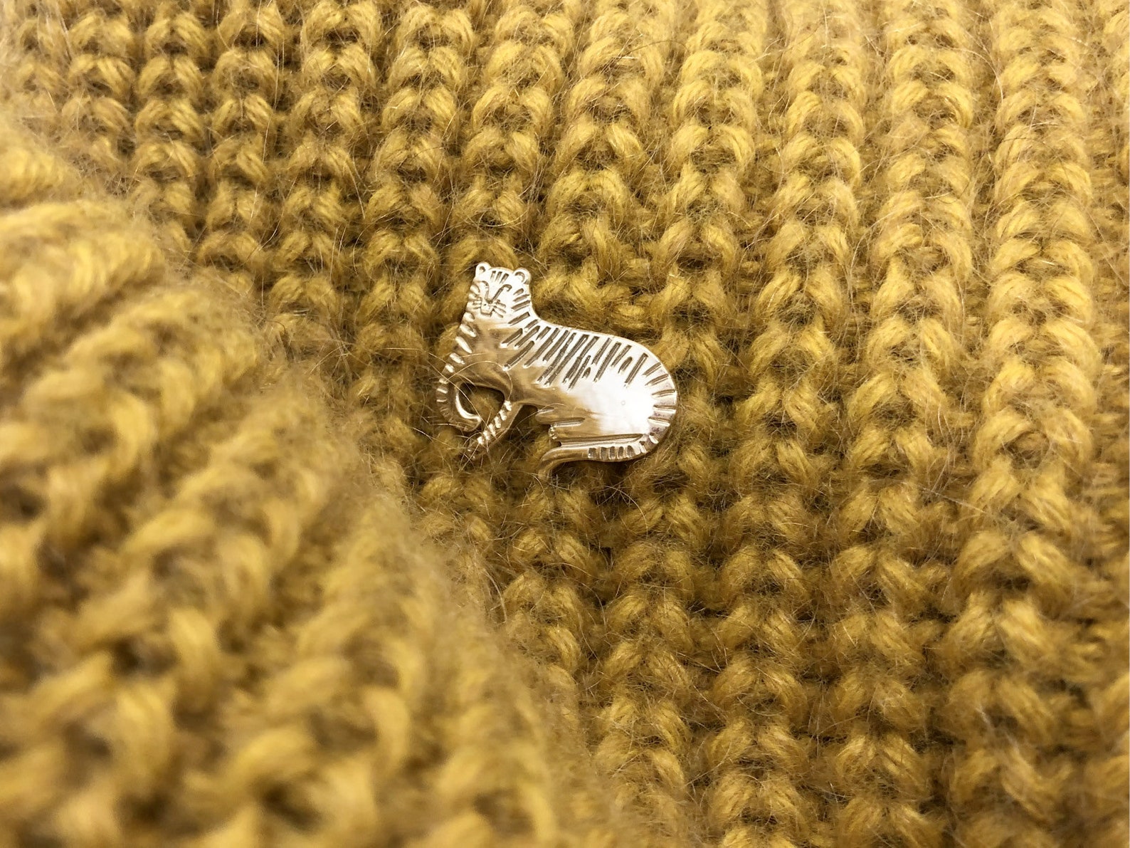 Pin / Wild Thing / Gold Tiger Badge with Card with Saying as | Etsy