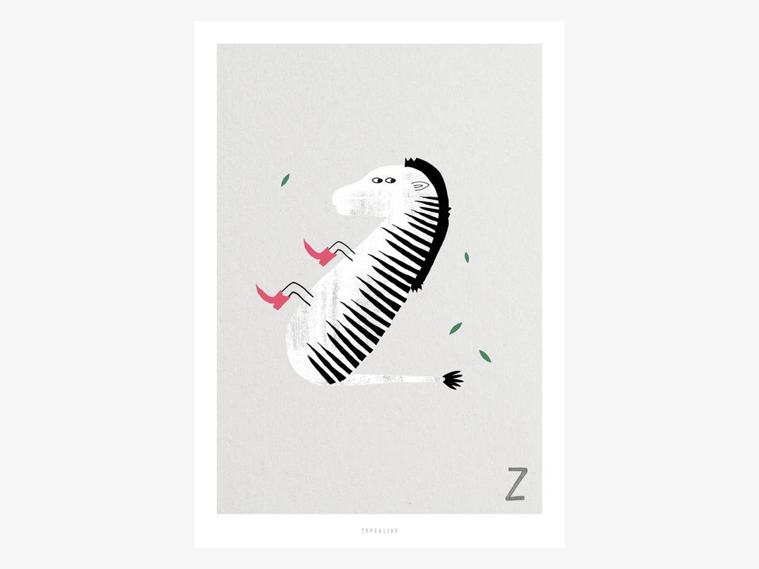Poster Mural / ABC Kids Z / ABC Poster, Animal Alphabet, Letters ...