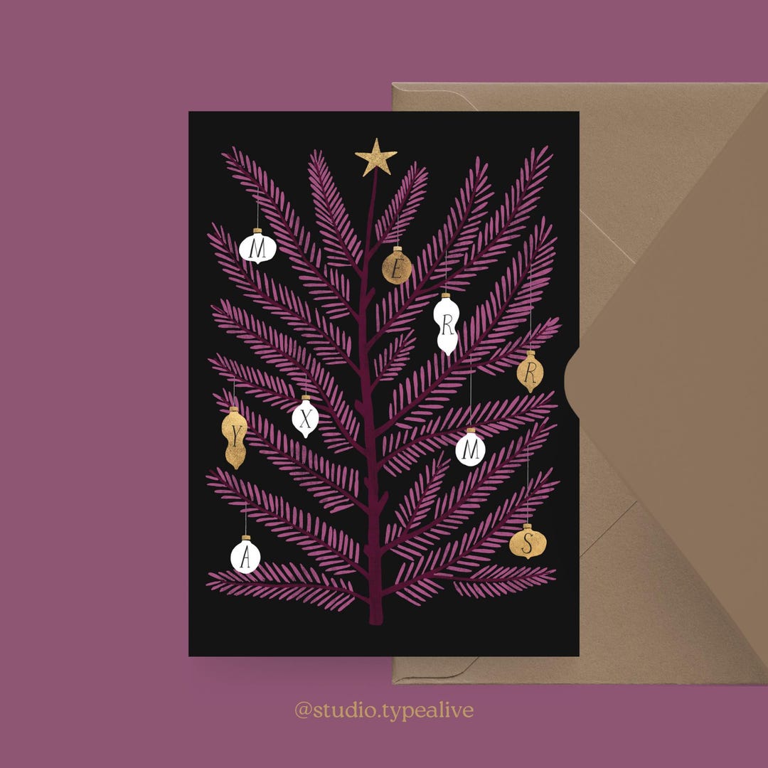 Christmas Card / SWEDISH FIR NO. 3 / Simple and Beautiful Christmas ...