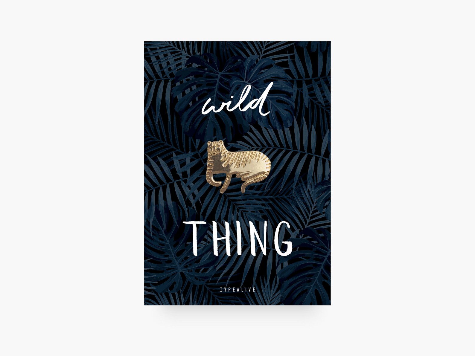 Pin / Wild Thing / Gold Tiger Badge With Card With Saying as - Etsy