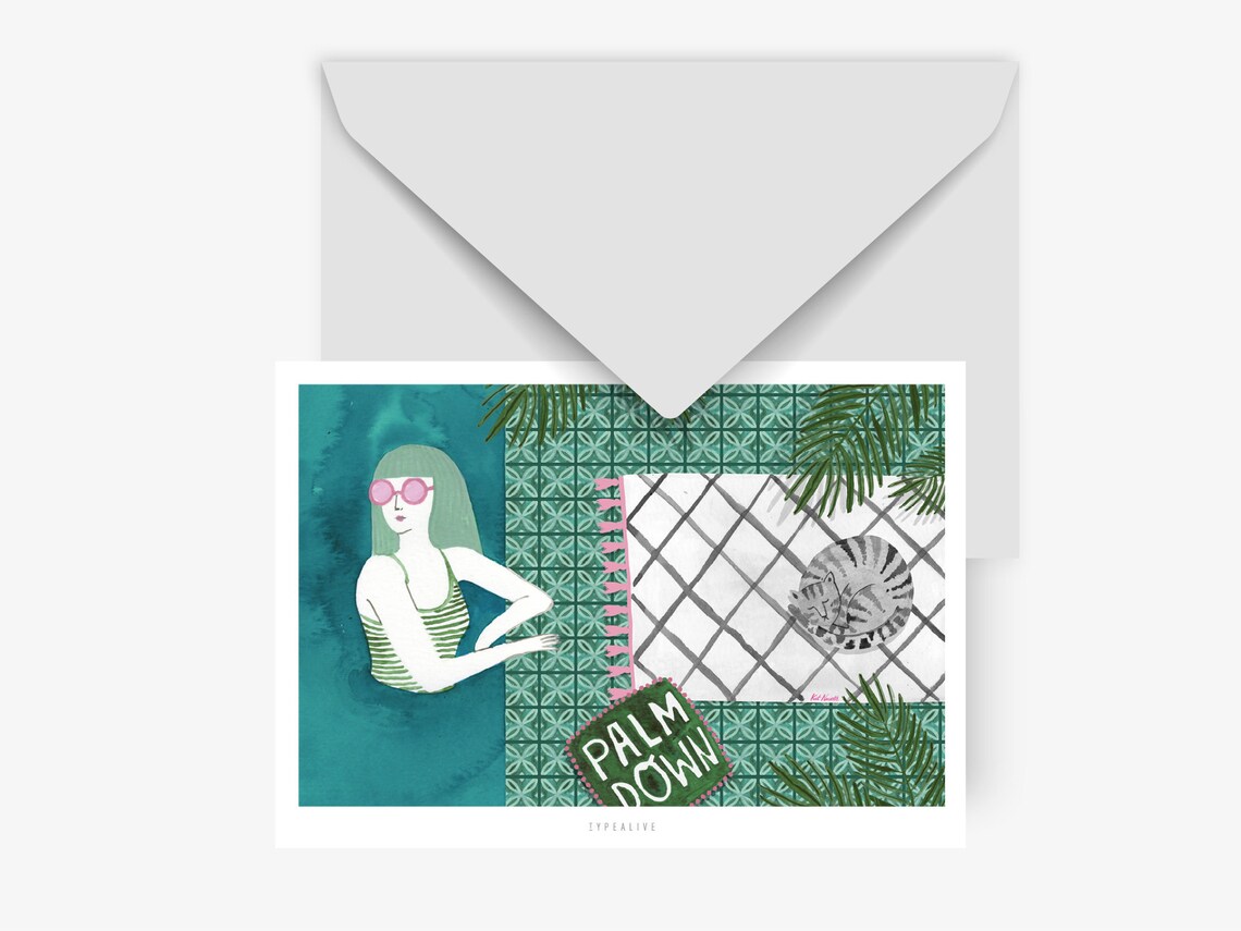Postkarte Pool Party / Swimming Summer Holiday Sun - Etsy