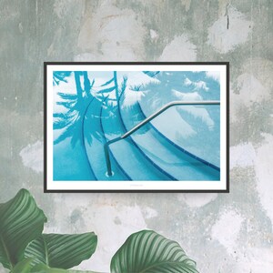 The Pool No. 1 / Palms, Summer, Swimming, Fine Art-print, Wall-art ...