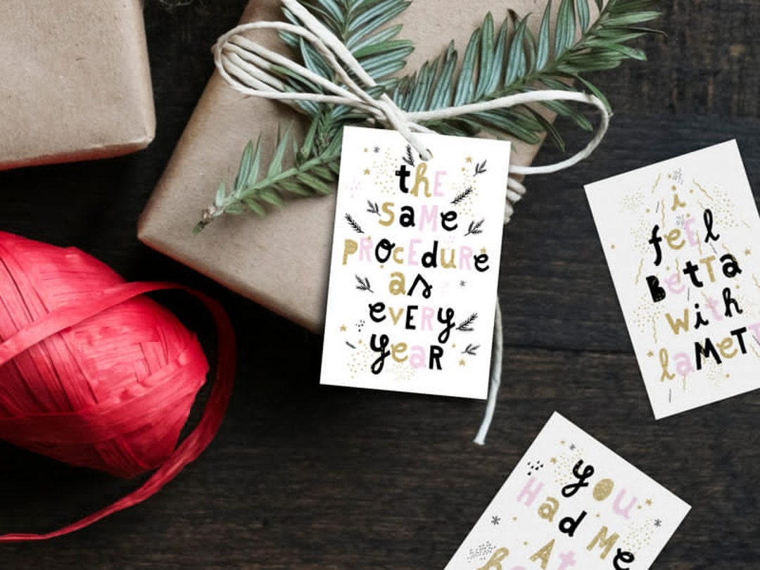 Gift Tags / PROCEDURE / as Set of 12, Pendants for Gifts, Name Tags ...