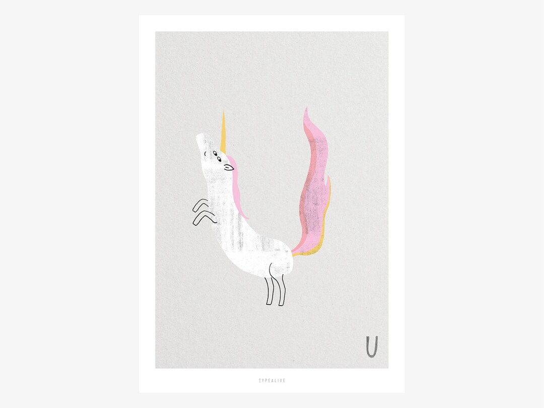 Poster Wall Picture / ABC Kids U (english) / ABC Poster, Animal ...